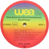 Chris Evans And David Hanselmann - Stonehenge - 1980Plak Sesi