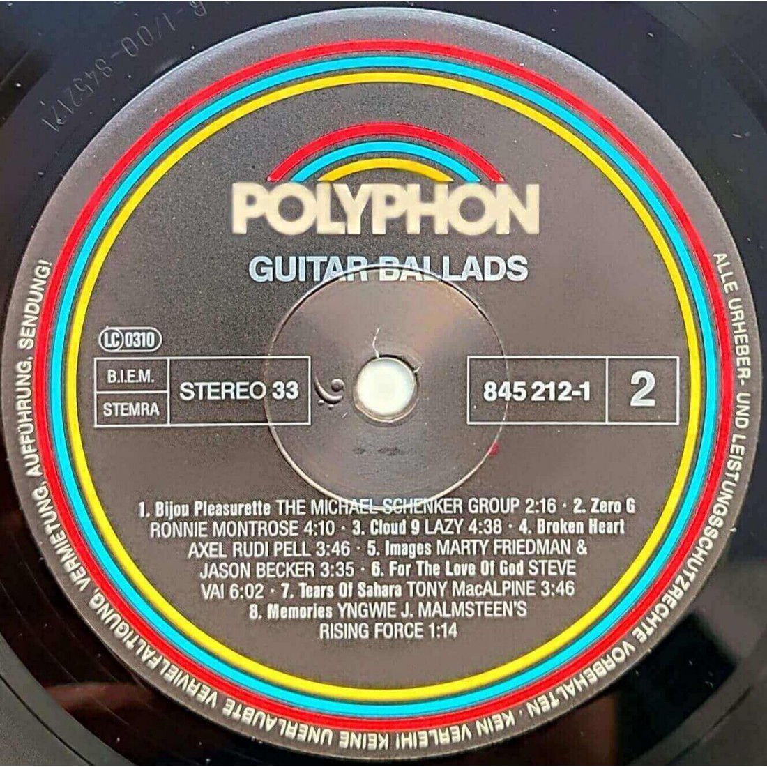 Various Artist - Guitar Ballads - 1990 I Plak Sesi
