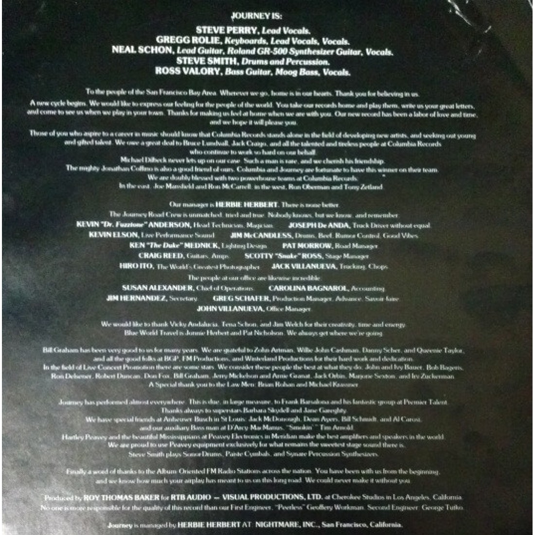 Journey - Evolution - 1979Plak Sesi