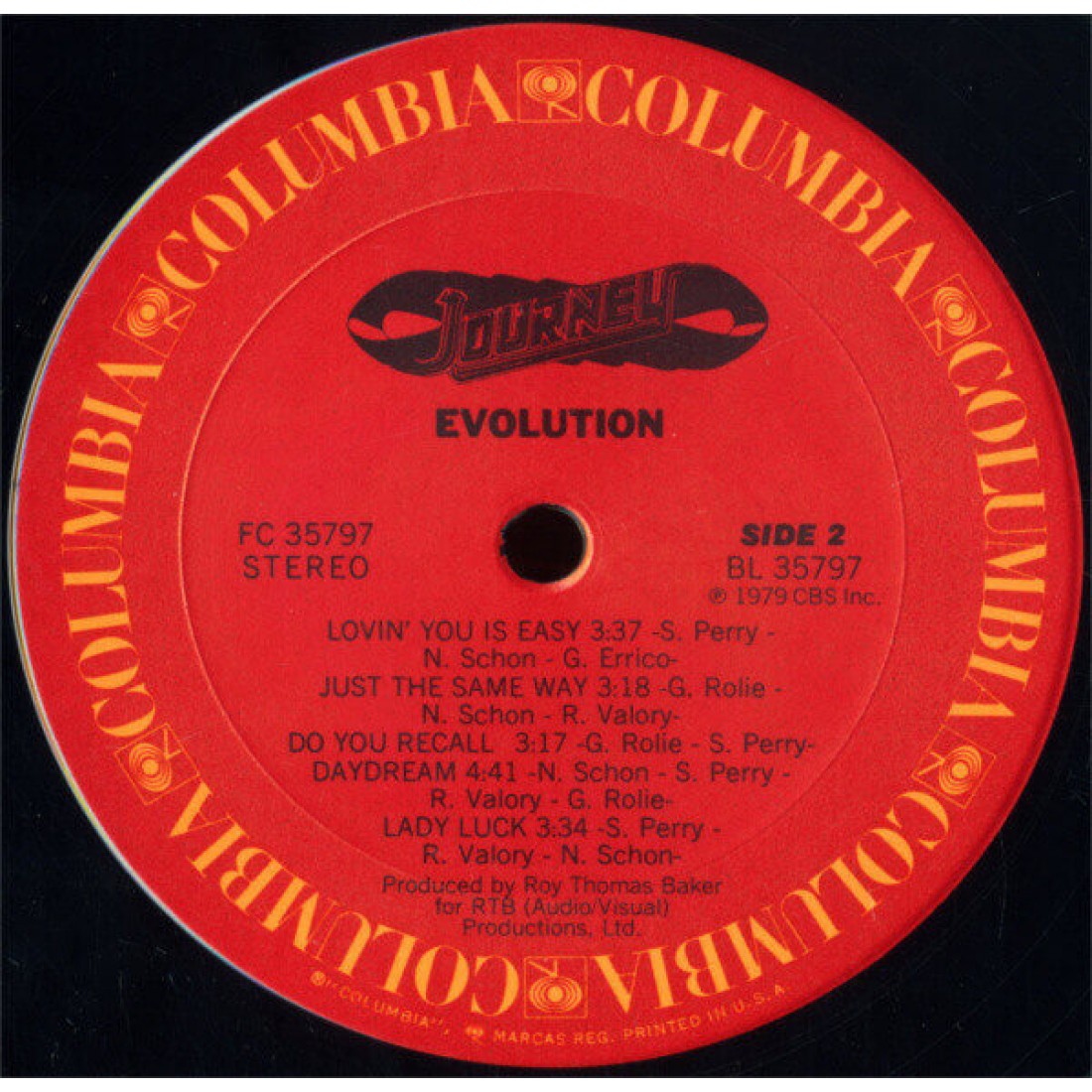 Journey - Evolution - 1979Plak Sesi