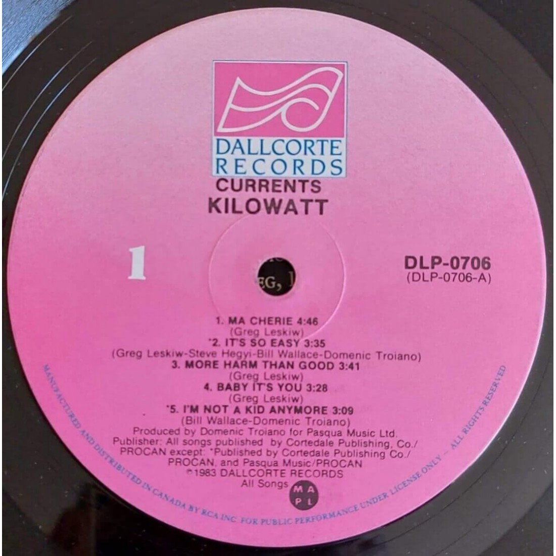 Kilowatt - Currents - 1983 I Plak Sesi