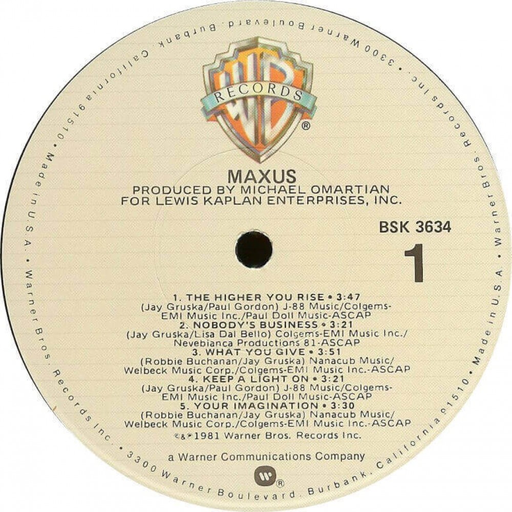 Maxus - Maxus - 1981 I Plak Sesi