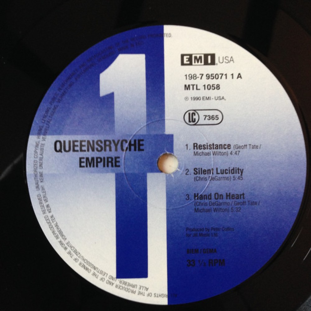 Queensryche - Empire - 1990 I Plak Sesi