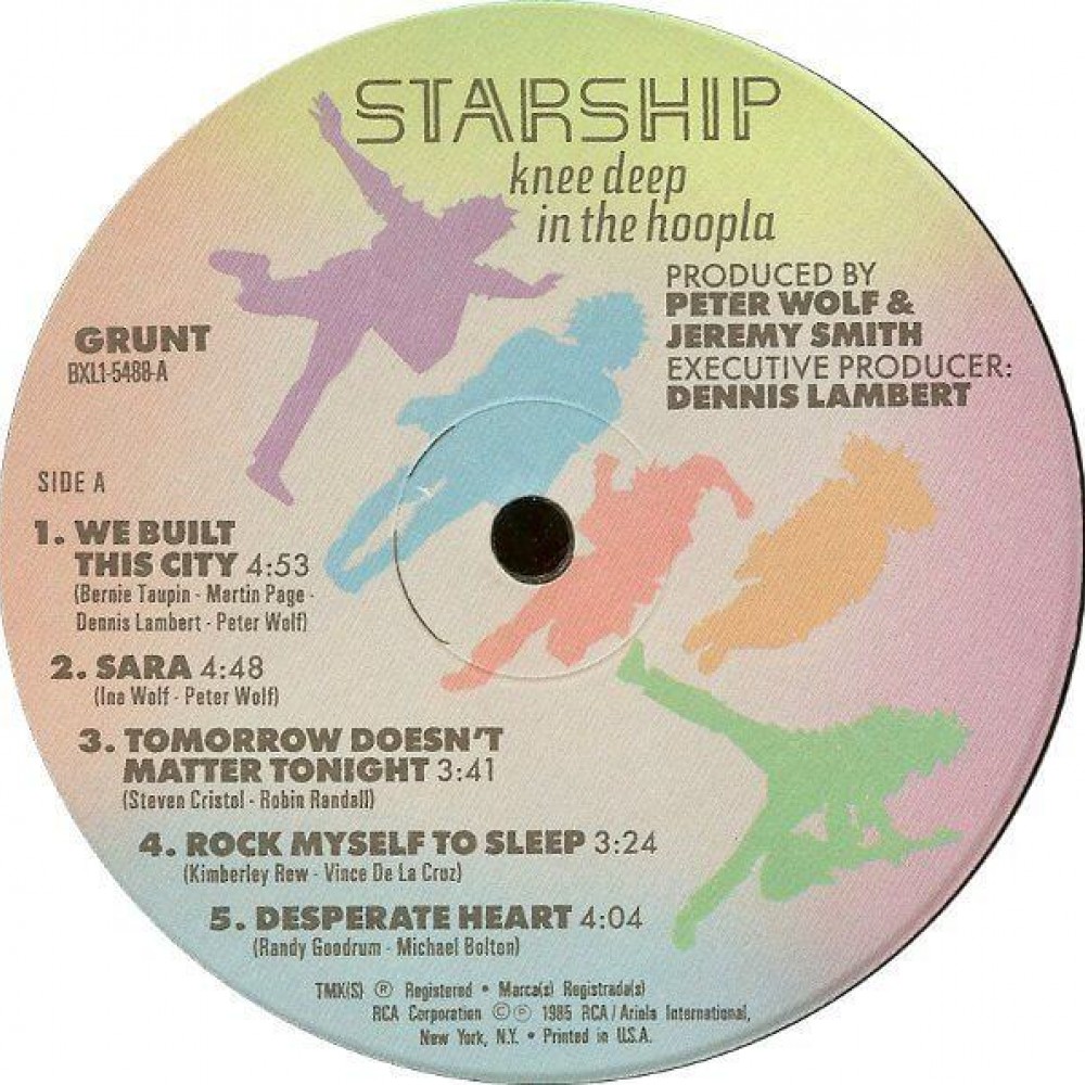 Starship - Knee Deep In The Hoopla - 1985Plak Sesi