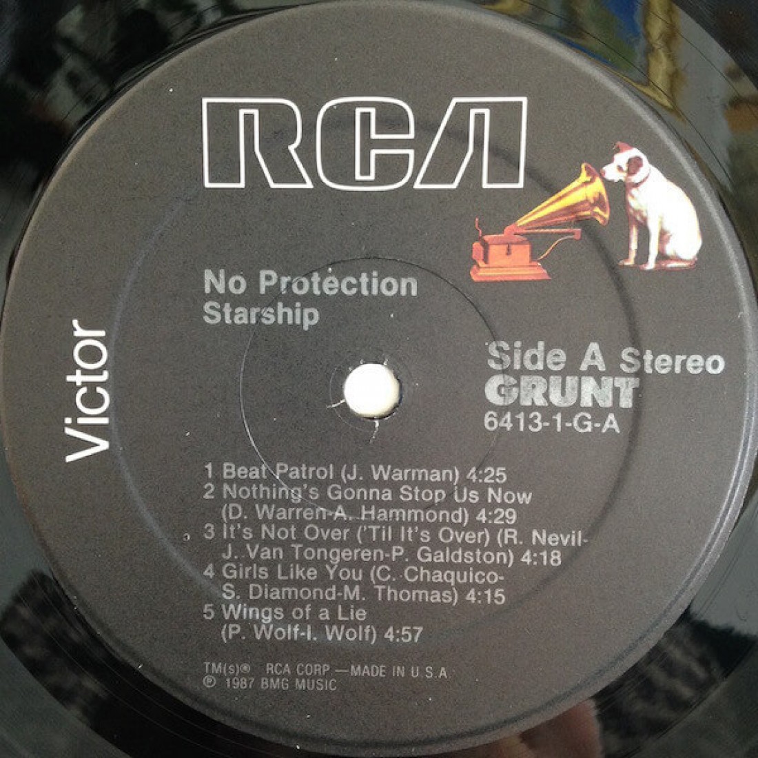 Starship - No Protection - 1987Plak Sesi