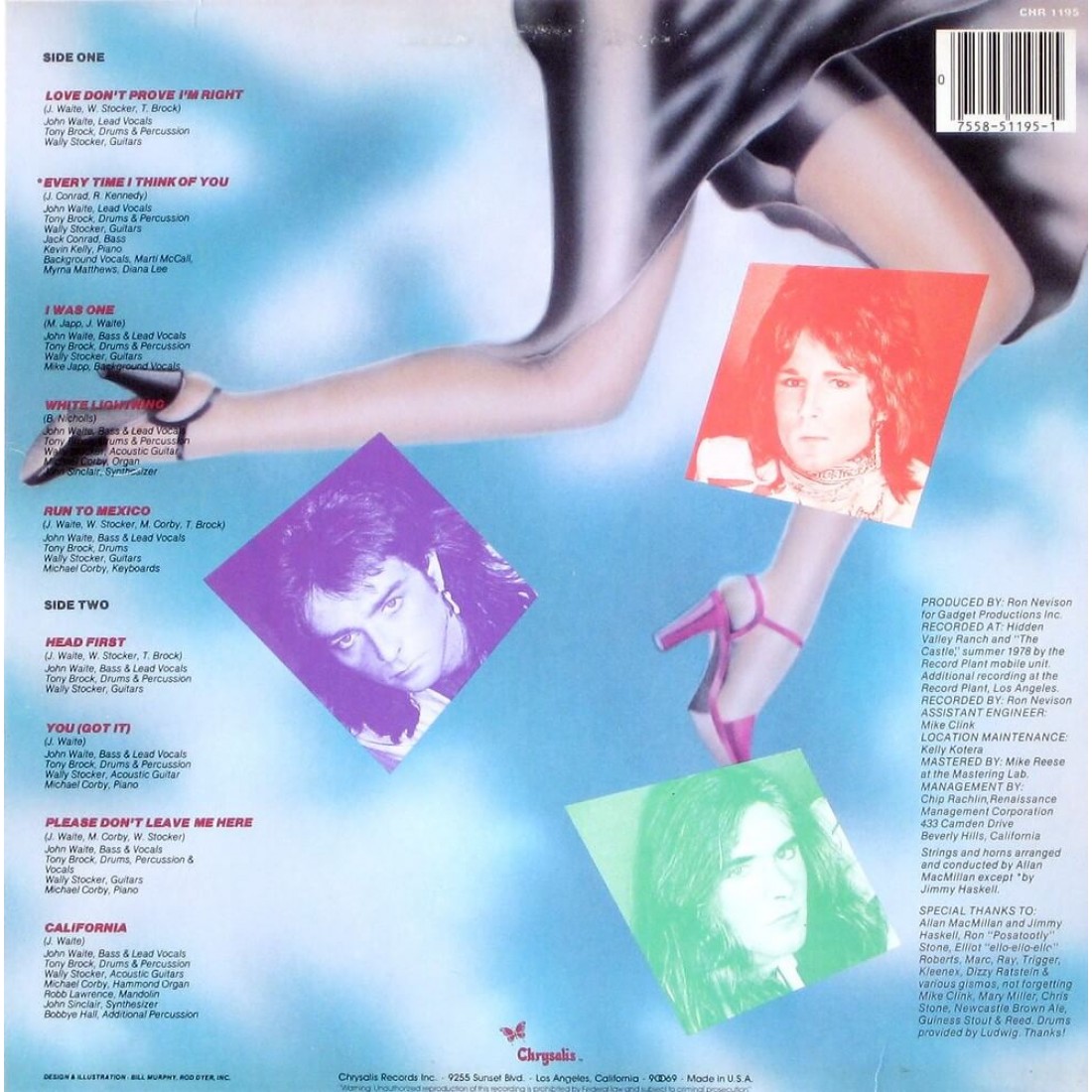 The Babys - Head First - 1979 I Plak Sesi