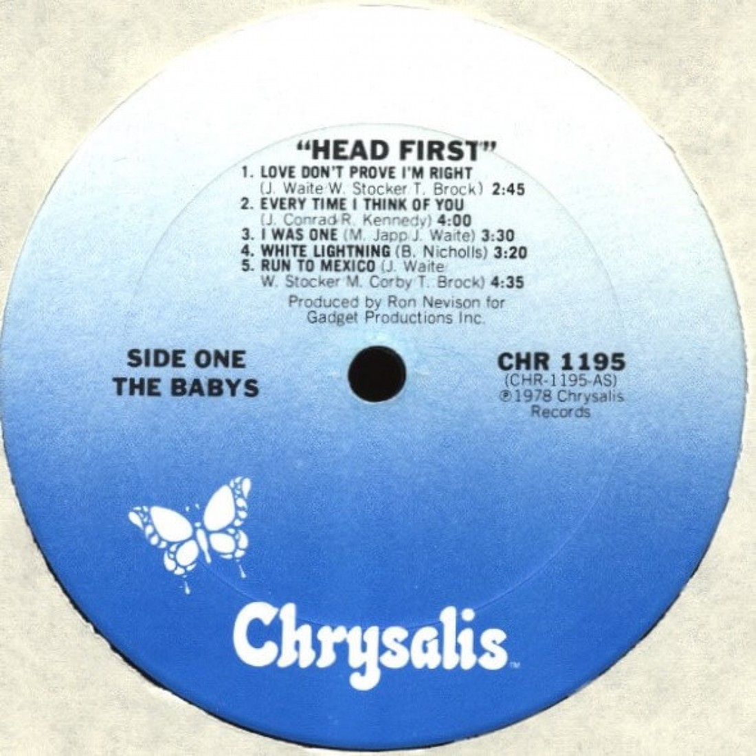 The Babys - Head First - 1979 I Plak Sesi