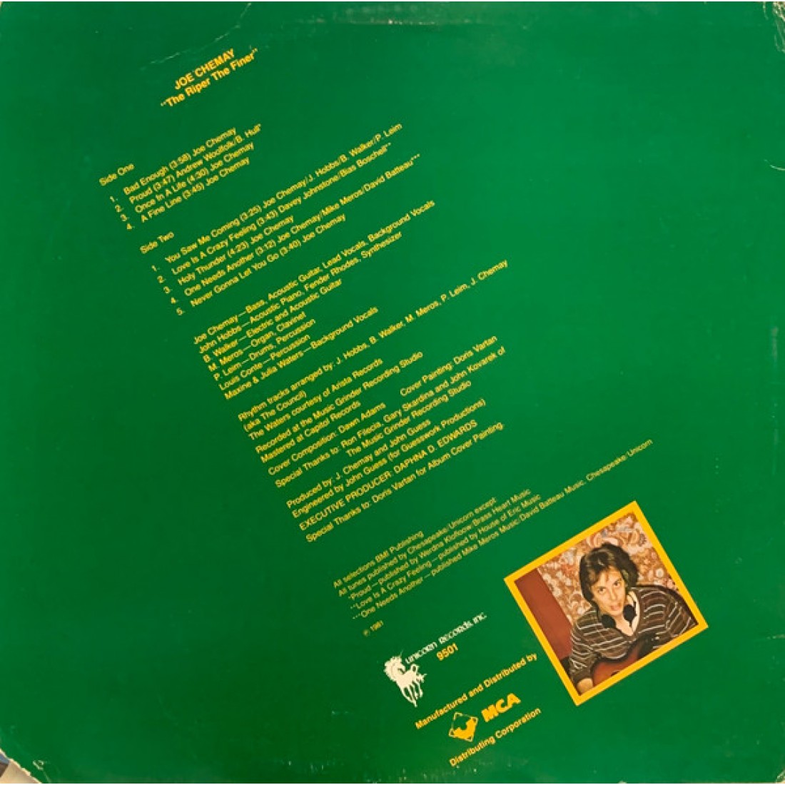 The Joe Chemay Band - The Riper The Finer - 1981 I Plak Sesi