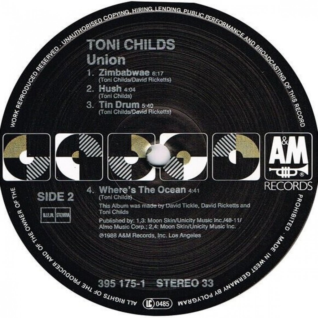 Toni Childs - Union - 1988Plak Sesi