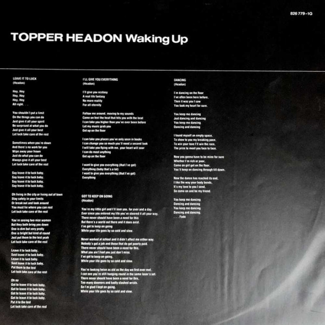 Topper Headon - Waking Up - 1986 I Plak Sesi