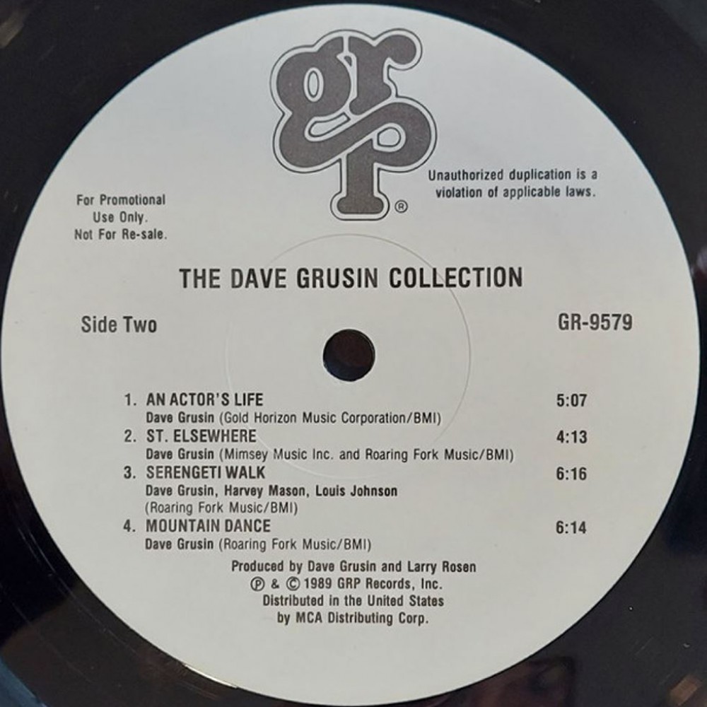 Dave Grusin - Collection - 1989Plak Sesi