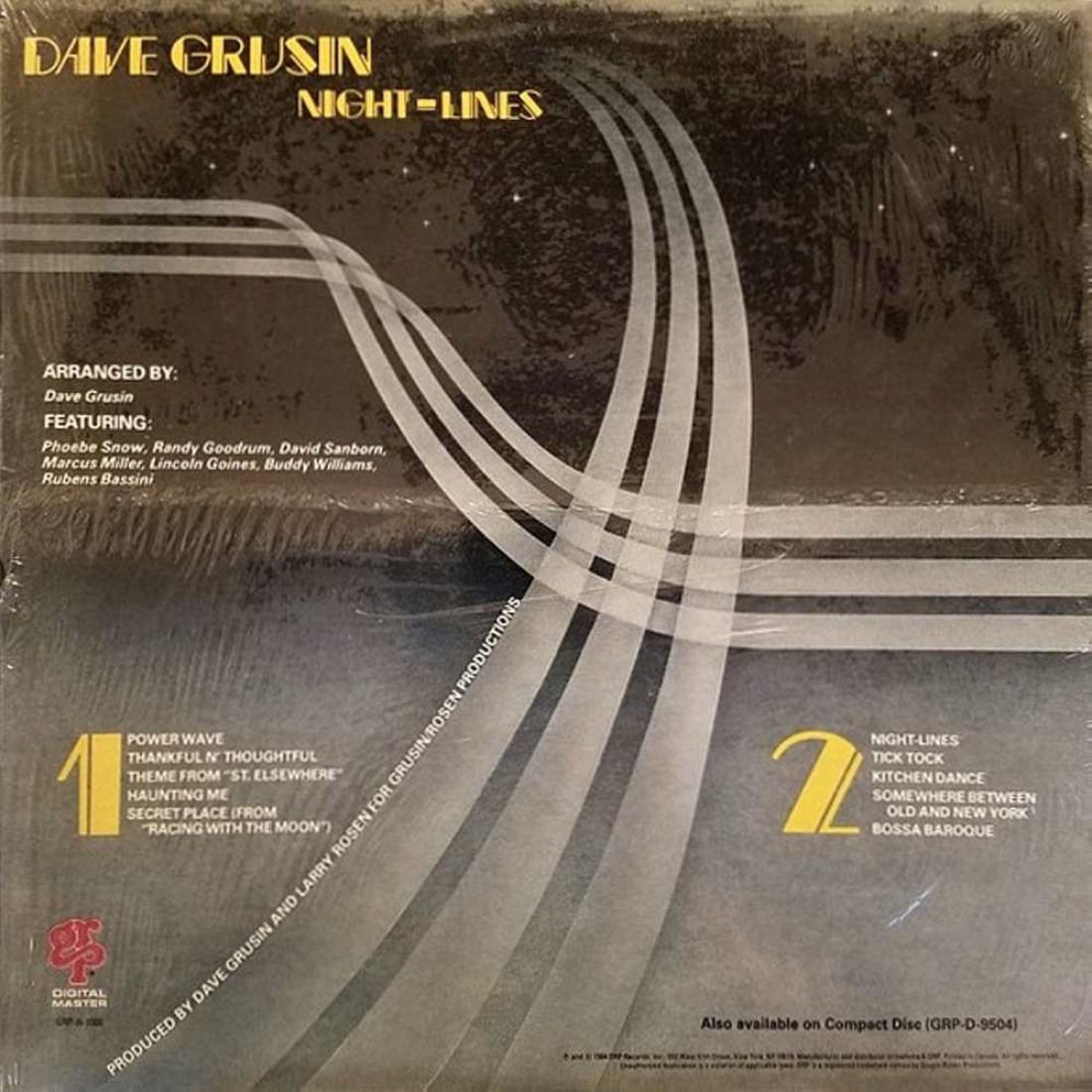 Dave Grusin - Night-Lines - 1984 I Plak Sesi