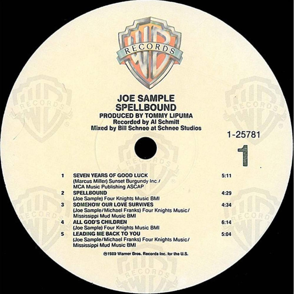 Joe Sample - Spellbound - 1989Plak Sesi