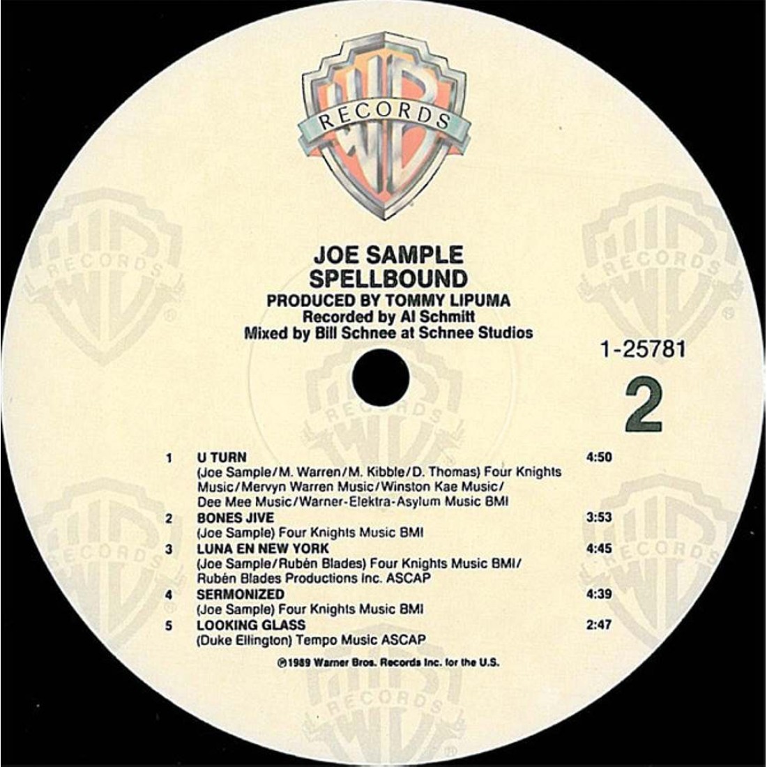 Joe Sample - Spellbound - 1989Plak Sesi