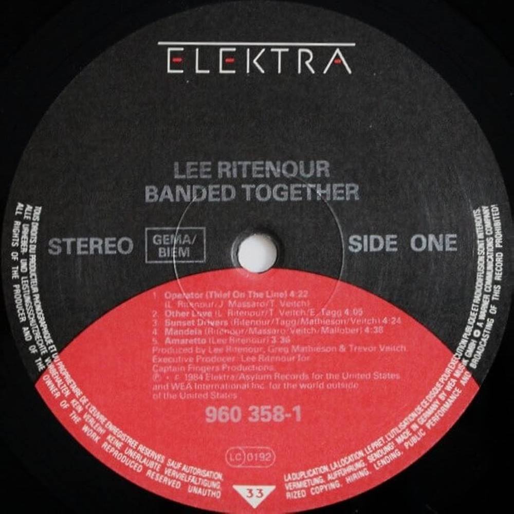 Lee Ritenour - Banded Together - 1984Plak Sesi