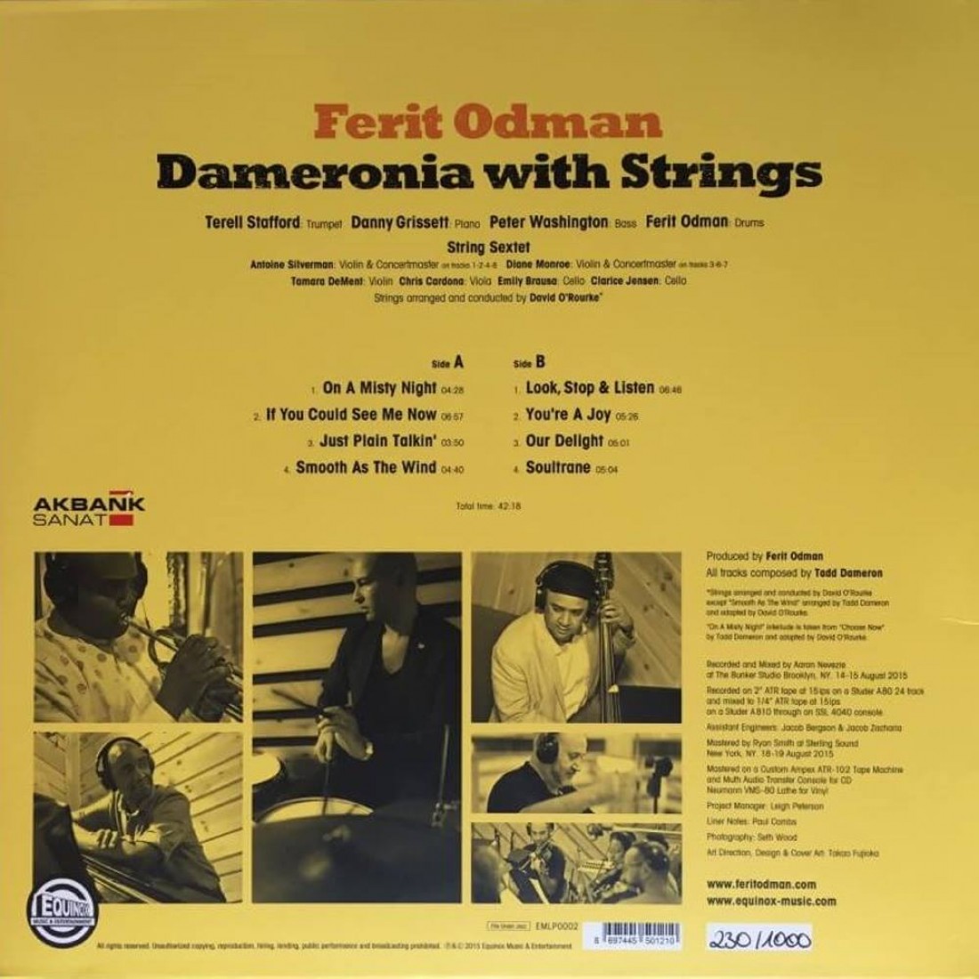 Ferit Odman - Dameronia With Strings - 2015 I Plak Sesi