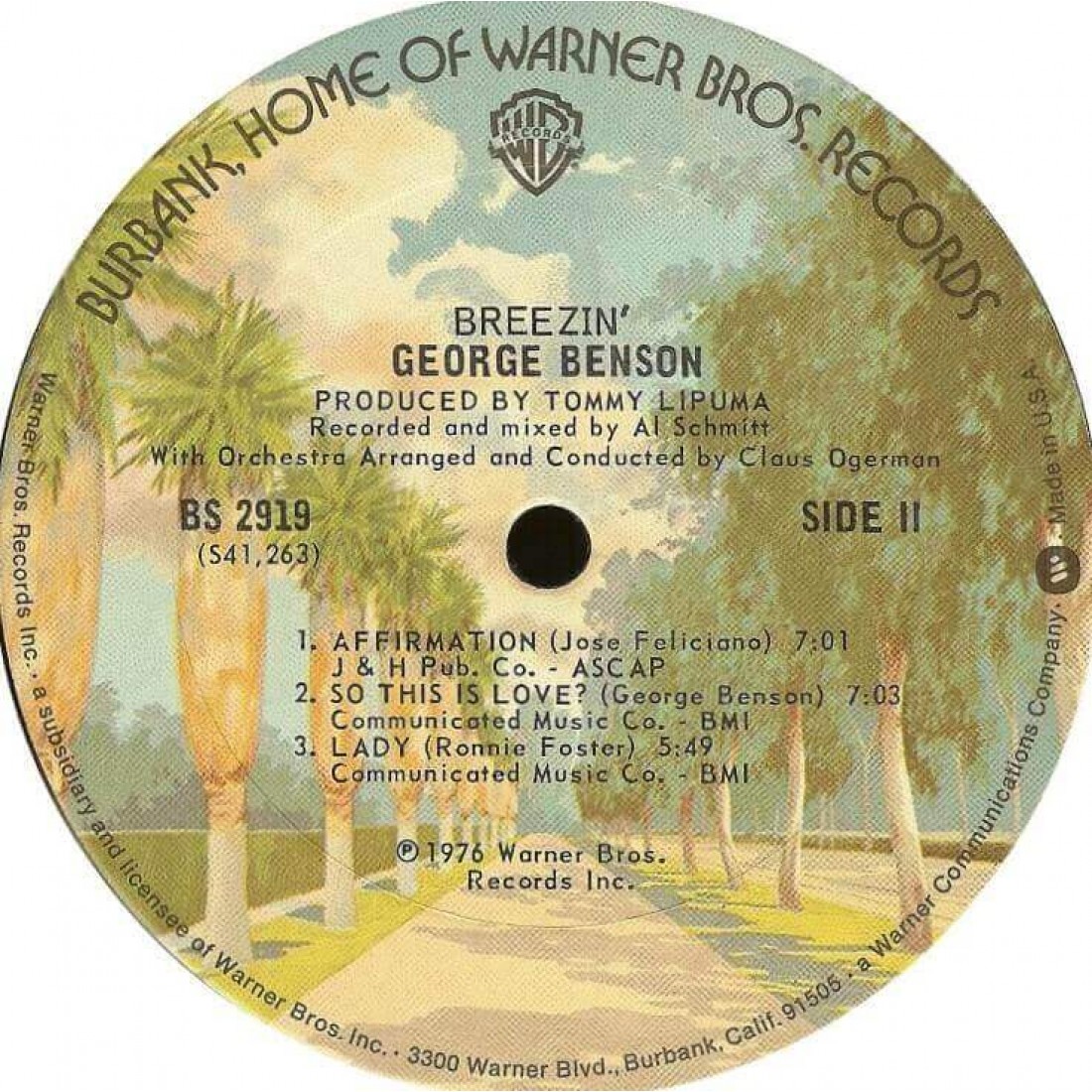 George Benson - Breezin' - 1976Plak Sesi