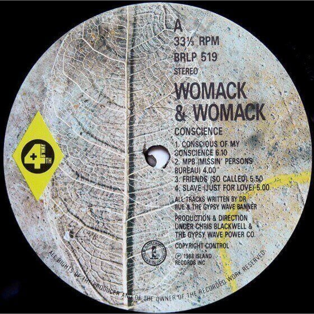Womack & Womack - Conscience - 1988Plak Sesi