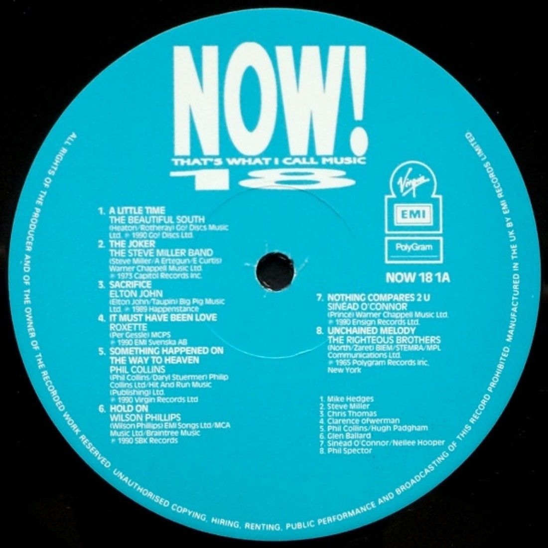 Various Artist - Now That's What I Call Music! 18 - 1990 I Plak Sesi